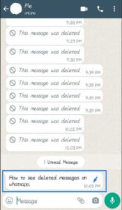 How to See Deleted Messages on WhatsApp?